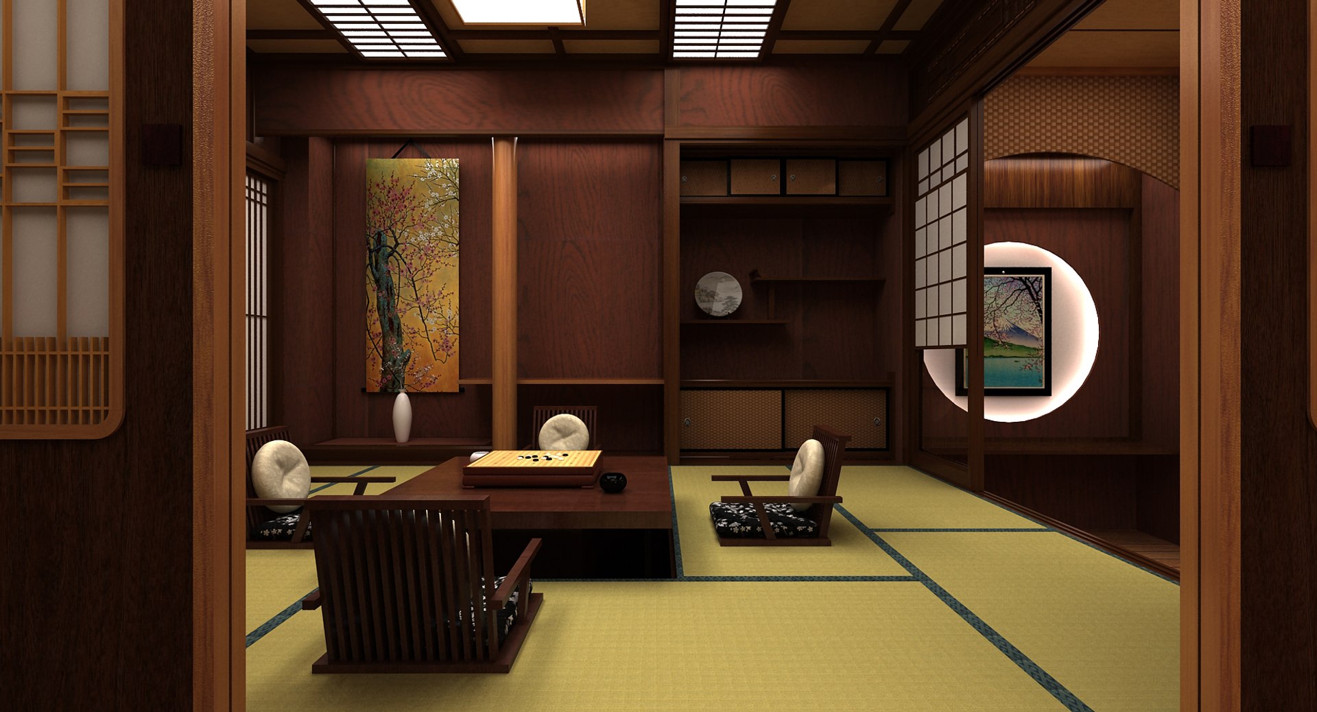 3D Model Japanese Room Interior - TurboSquid 1655698