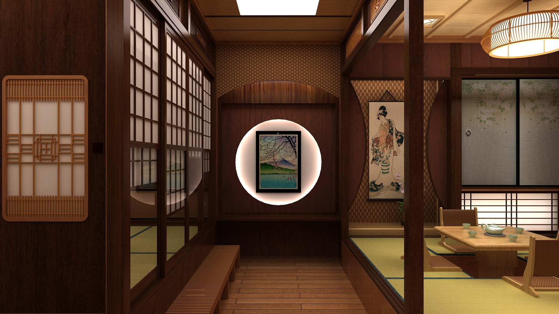3D Model Japanese Room Interior - TurboSquid 1655698