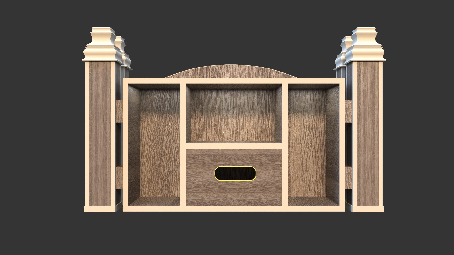 3D Model Bookcase - TurboSquid 2179535
