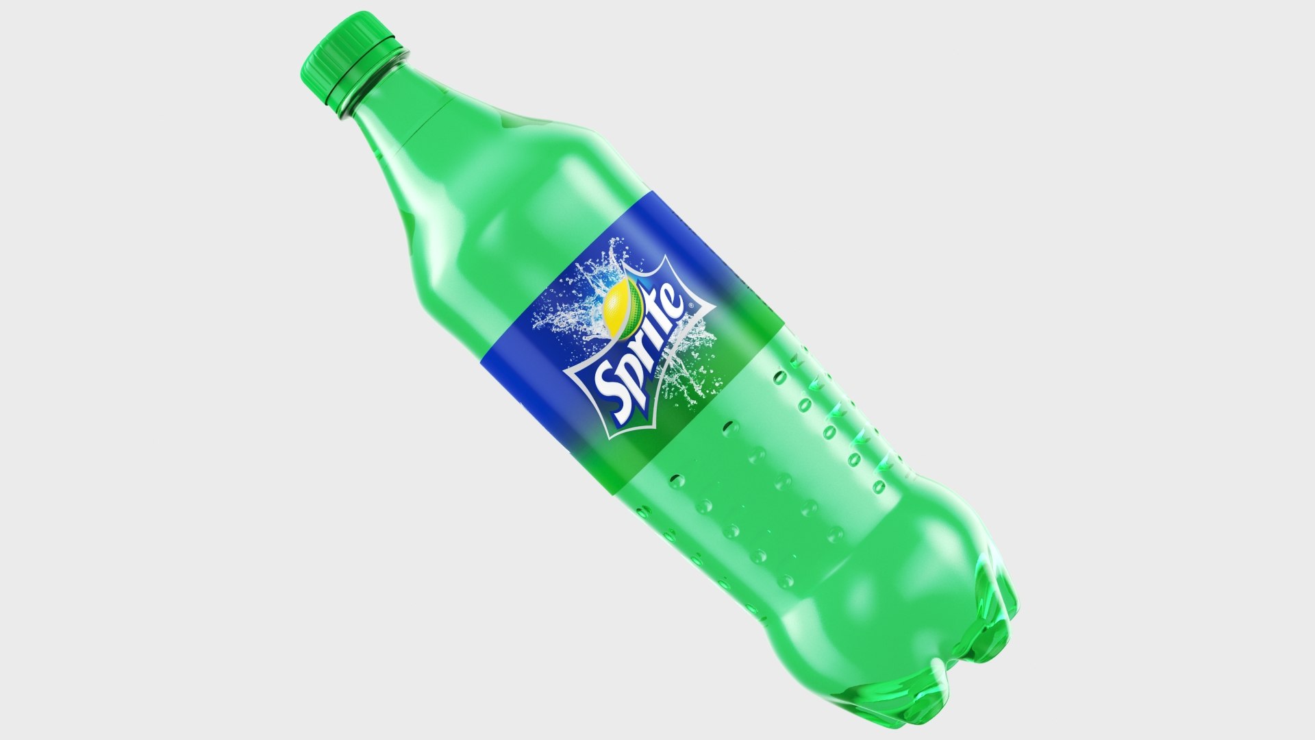 3D Sprite Plastic Bottle No Droplets - TurboSquid 1755576