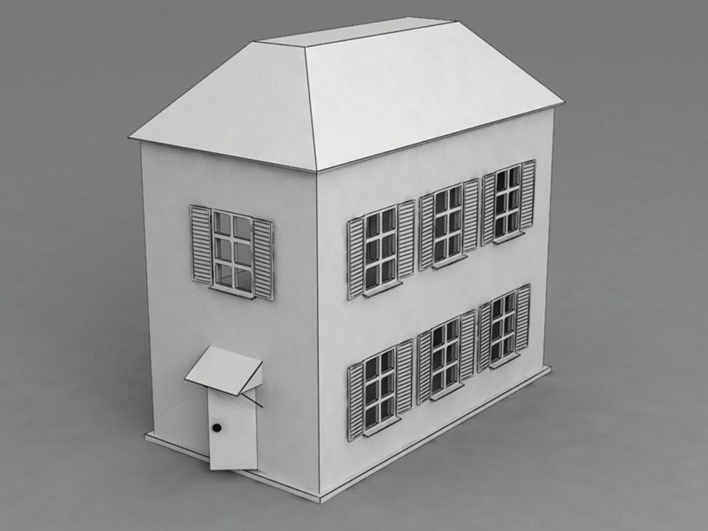 3d toy house