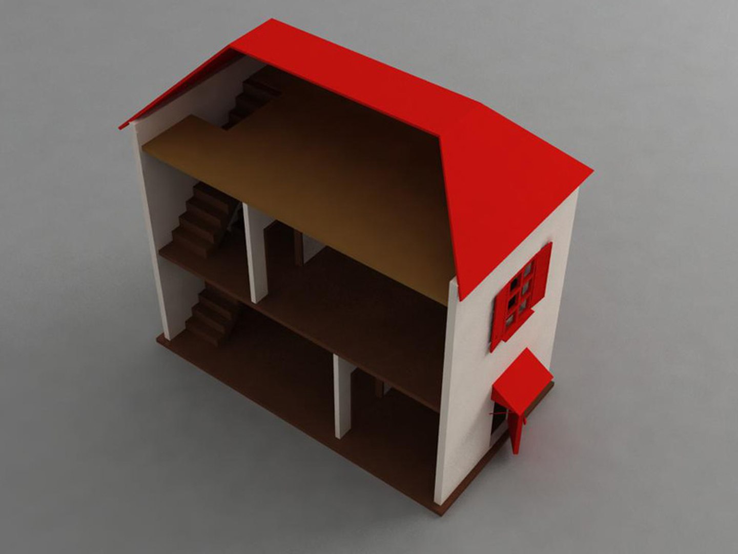 3d toy house
