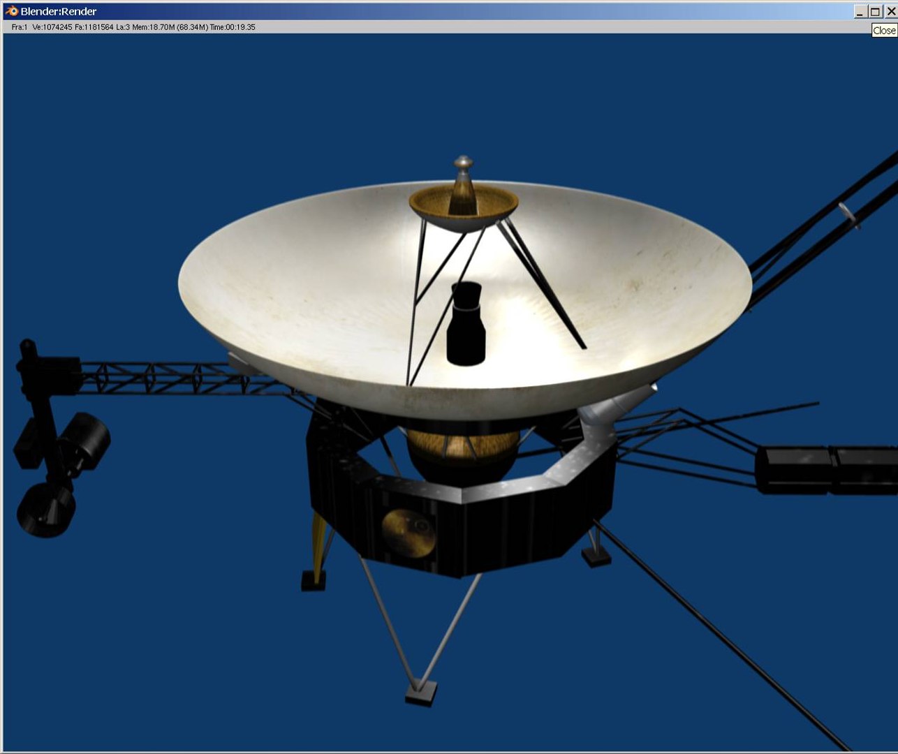 Voyager Probe 3d 3ds