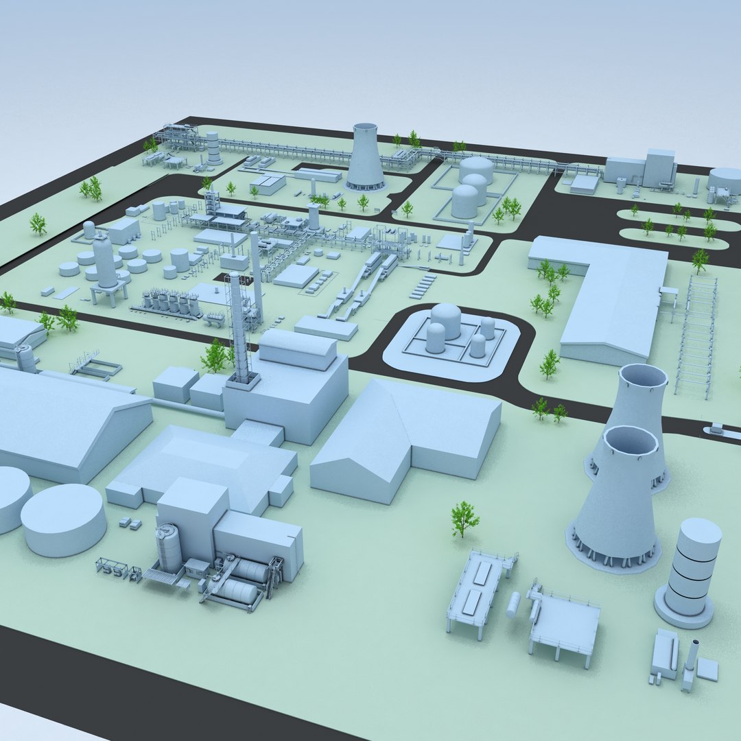 3D generic layout factory industrial model - TurboSquid 1355892