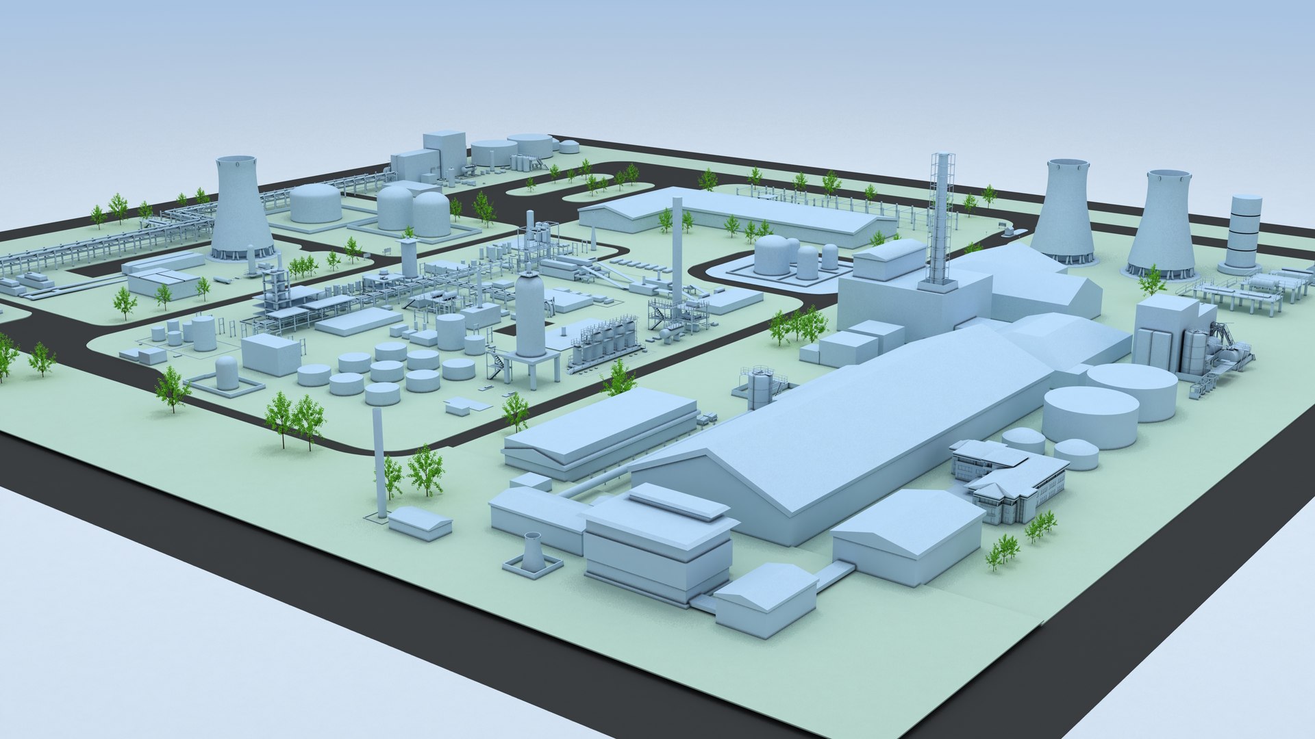 3D Generic Layout Factory Industrial Model - TurboSquid 1355892
