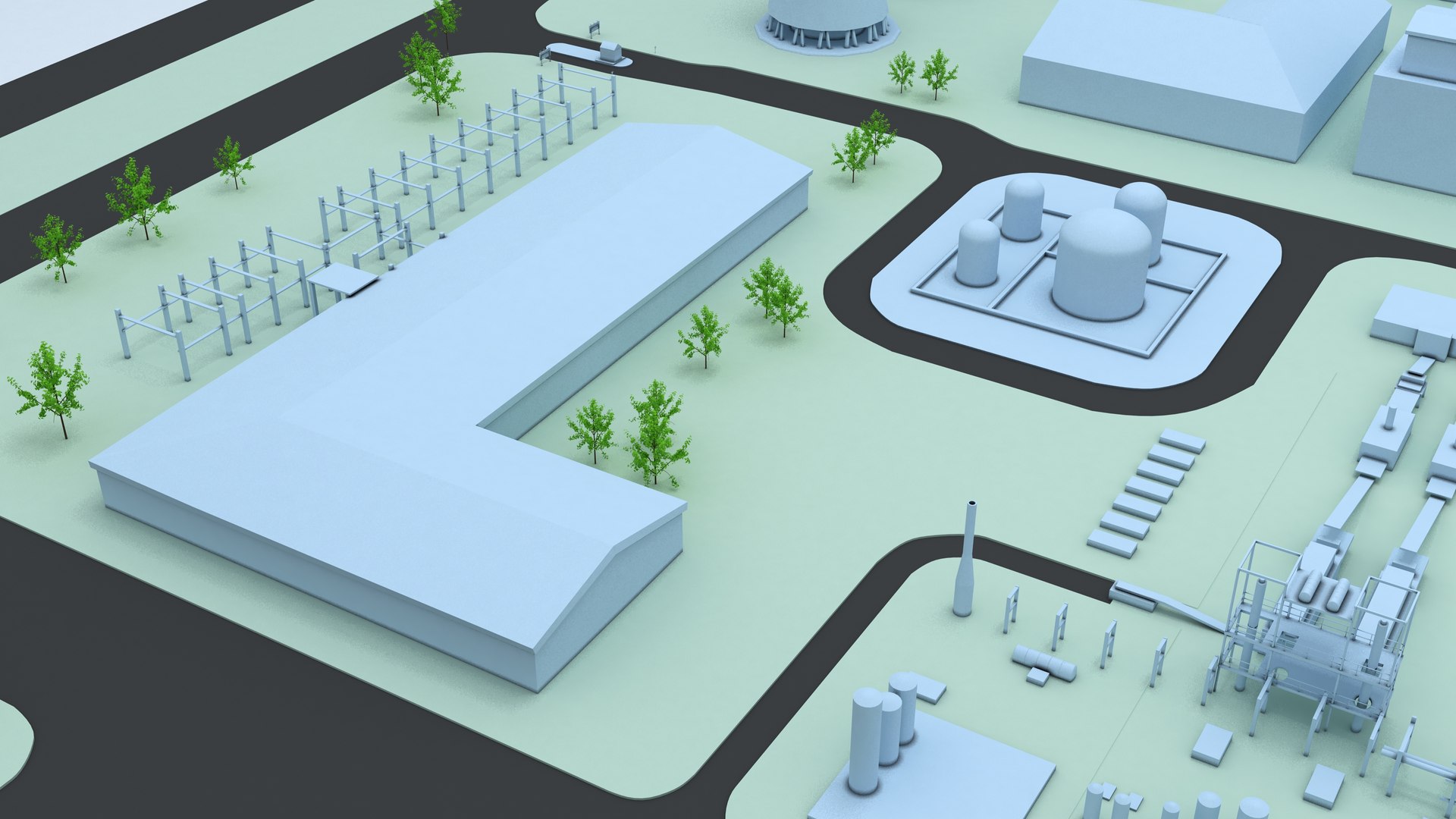 3D Generic Layout Factory Industrial Model - TurboSquid 1355892