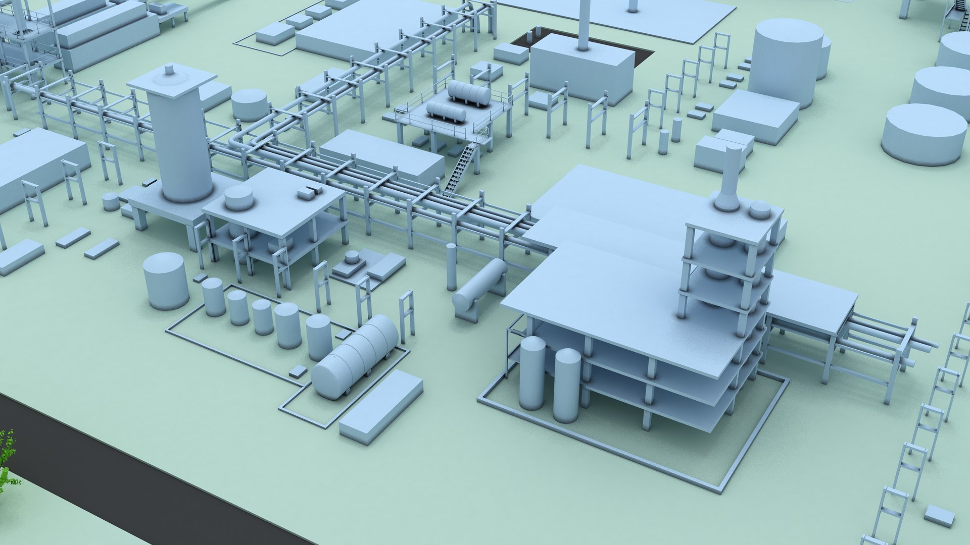 3D Generic Layout Factory Industrial Model - TurboSquid 1355892