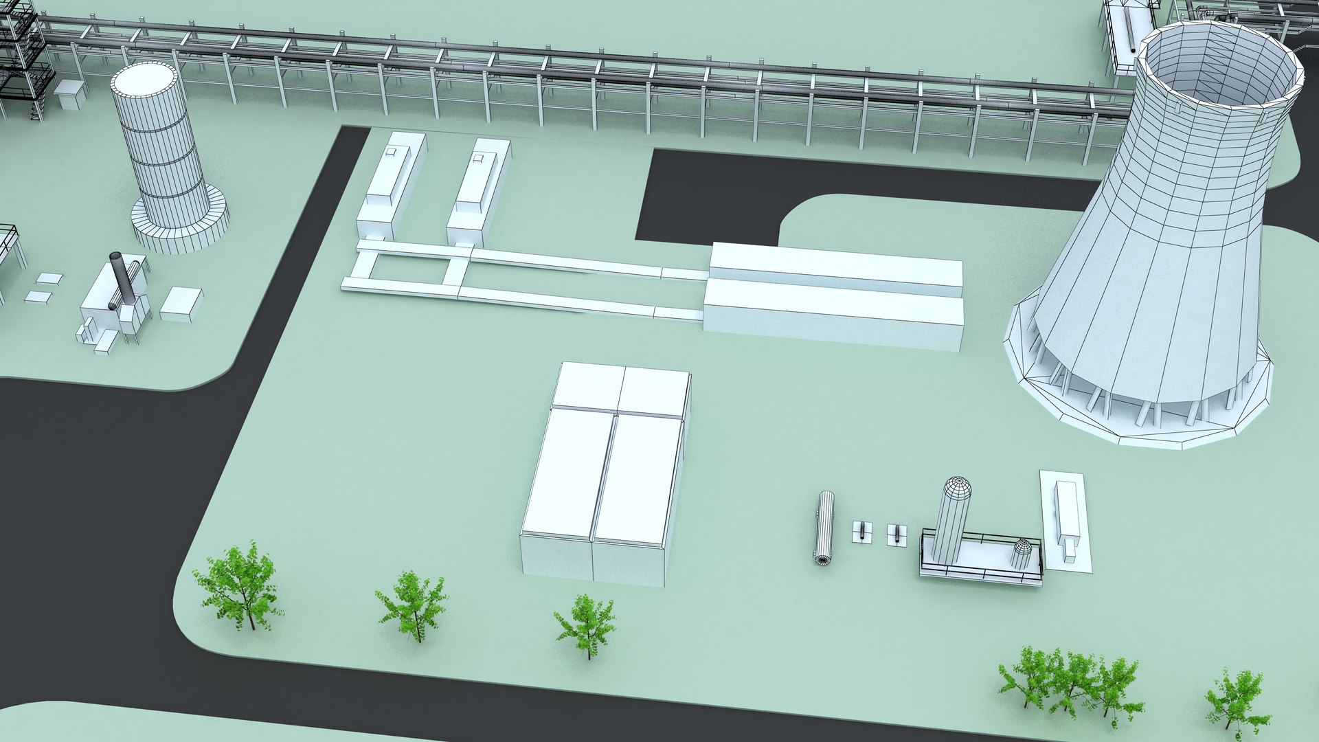 3D generic layout factory industrial model - TurboSquid 1355892