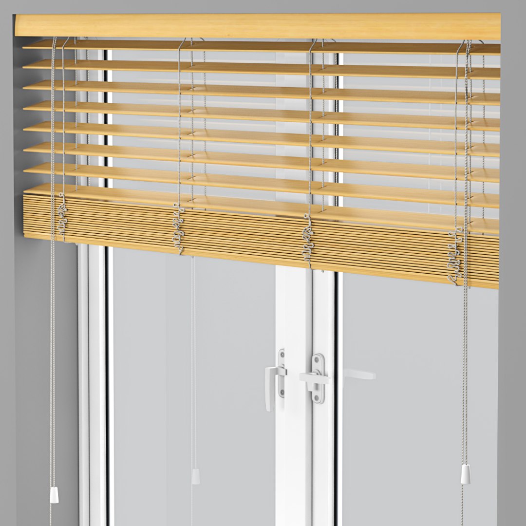 Wooden Blinds Window 3D Model - TurboSquid 1541817