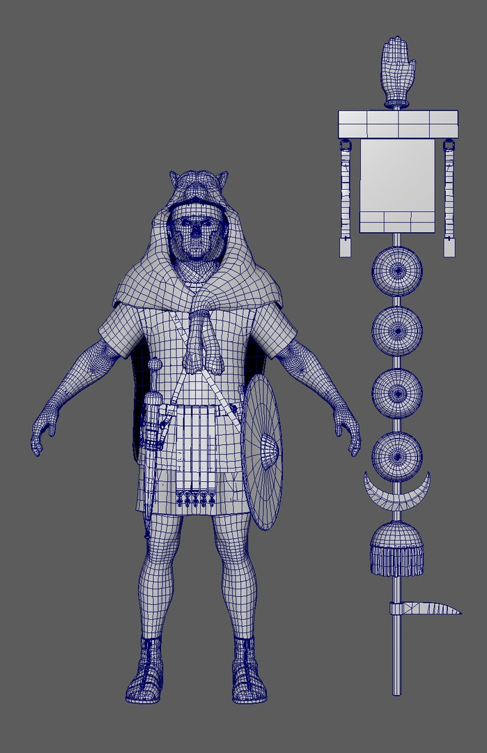 ROMAN SIGNIFIER CHARACTER 3D Model - TurboSquid 2236934