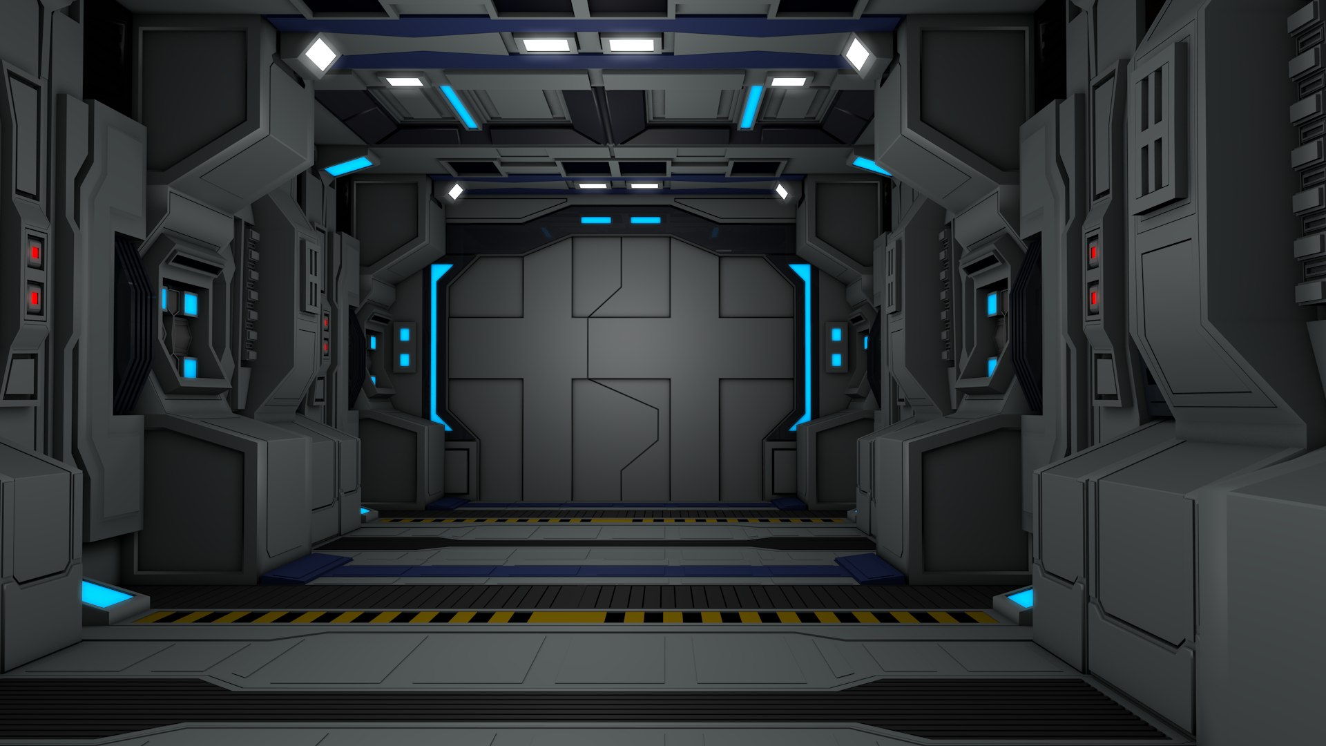 Sci Fi Interior Corridor 3D Model - TurboSquid 2517952