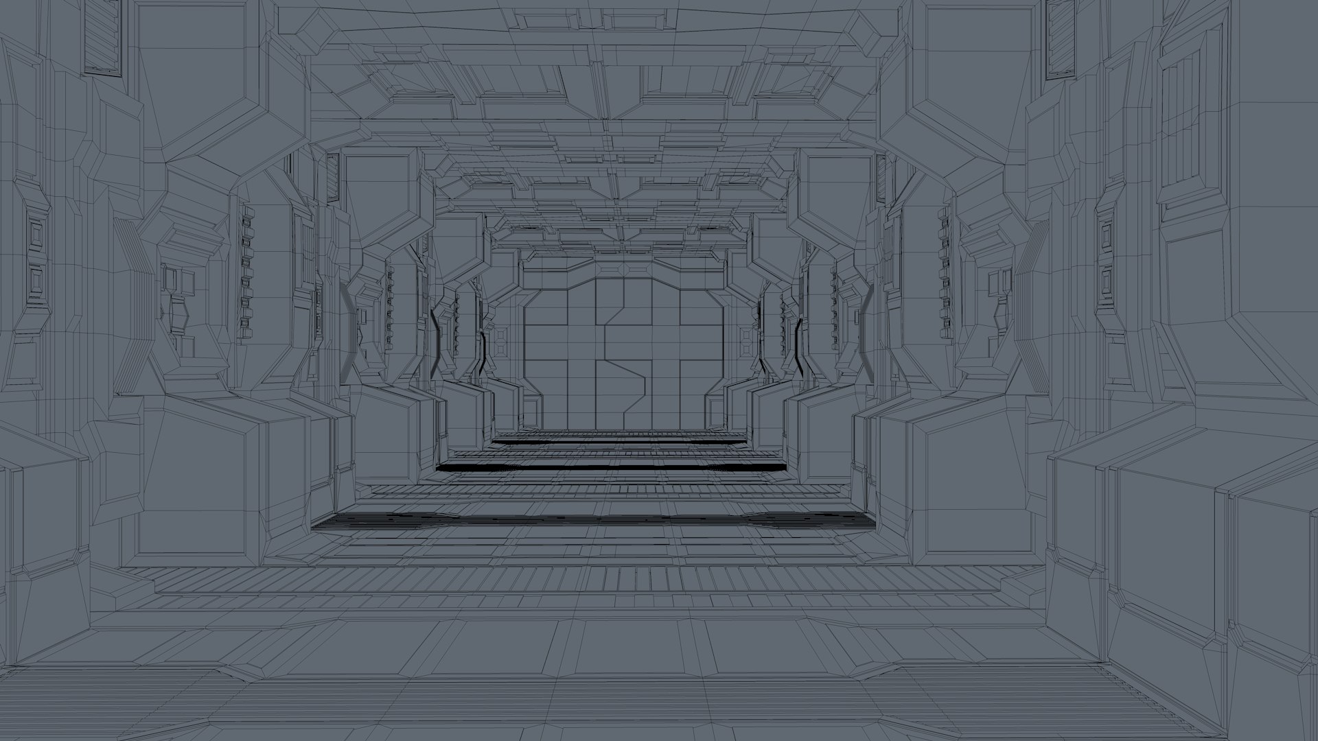 Sci Fi Interior Corridor 3D Model - TurboSquid 2517952