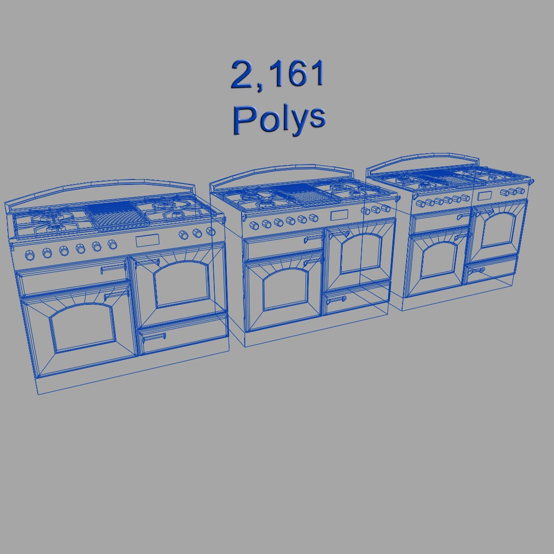 3d Oven Cooker Selection Model