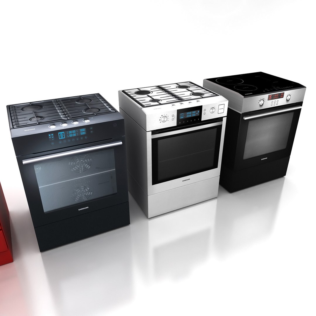 3d Oven Cooker Selection Model