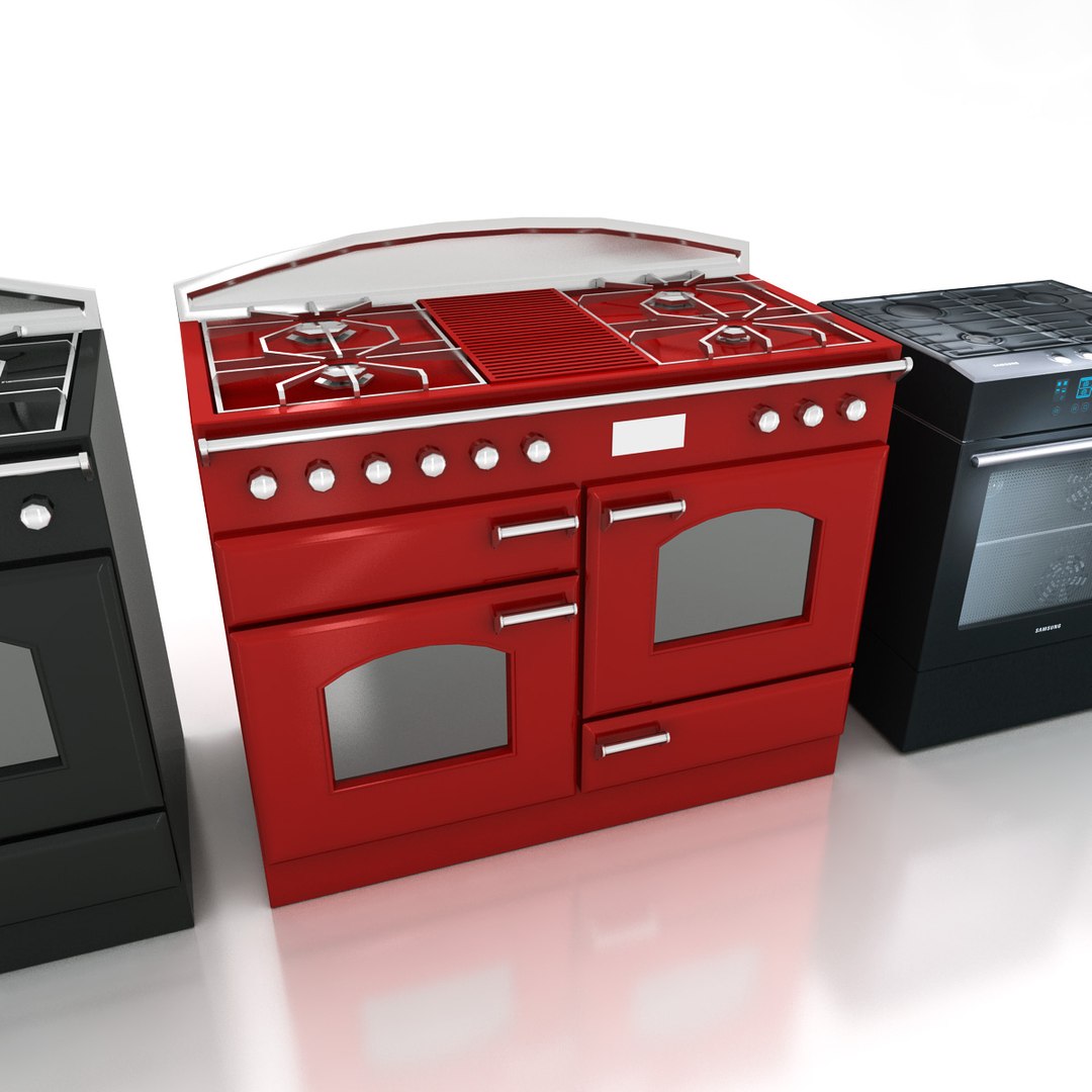 3d Oven Cooker Selection Model