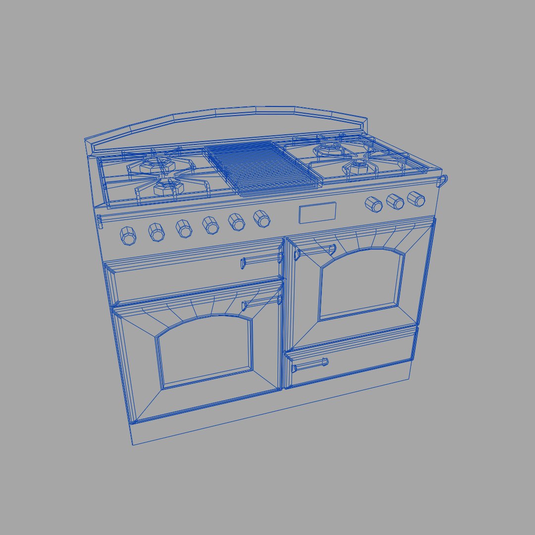3d Oven Cooker Selection Model