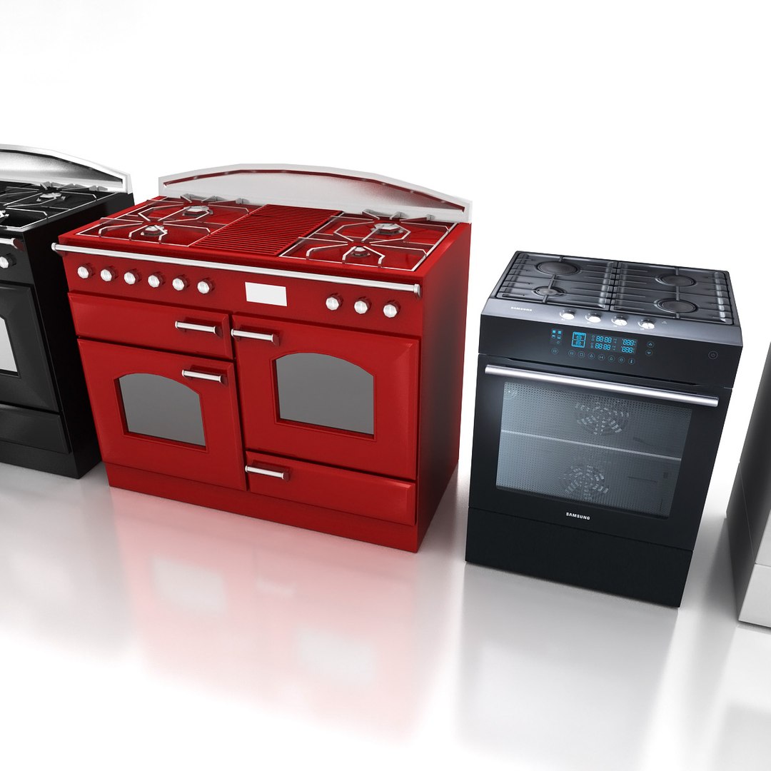 3d Oven Cooker Selection Model