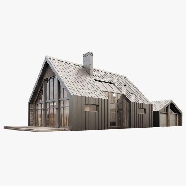 3D model modern cottage house - TurboSquid 1642967