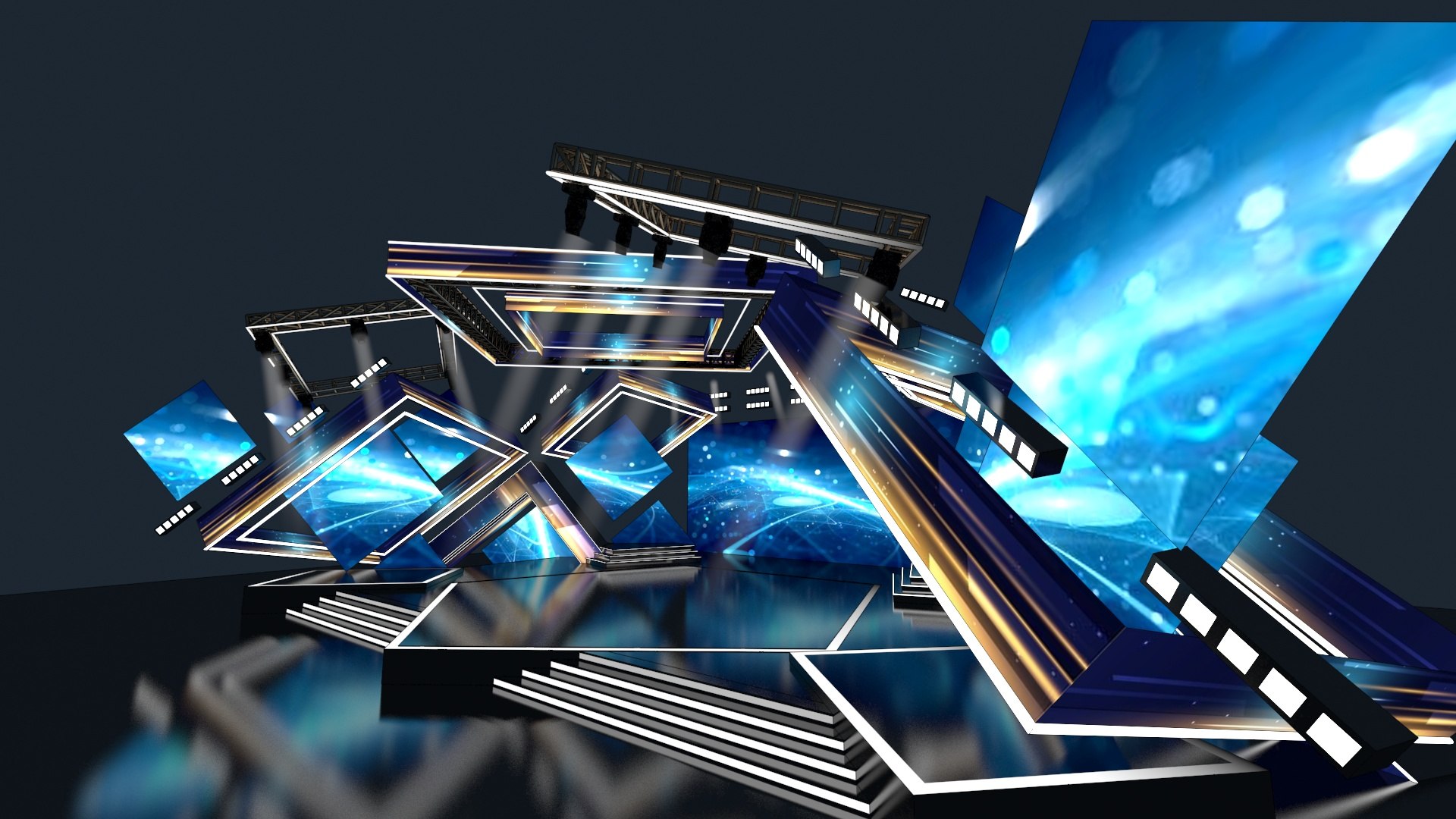 Mega Stage 3 3D Model - TurboSquid 2113548