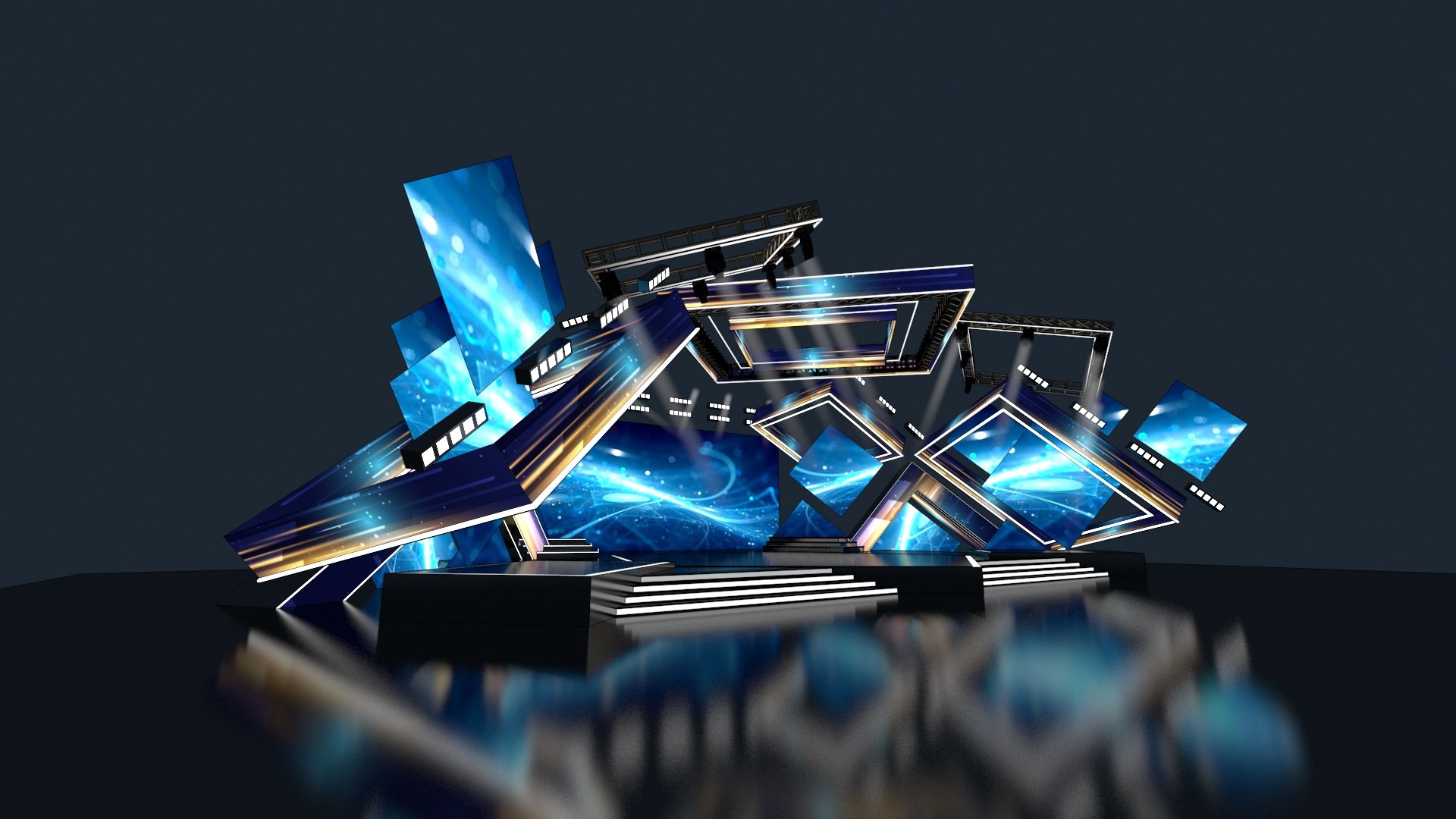 Mega Stage 3 3D Model - TurboSquid 2113548