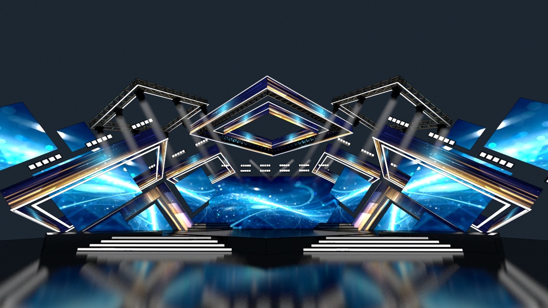 Mega Stage 3 3D Model - TurboSquid 2113548