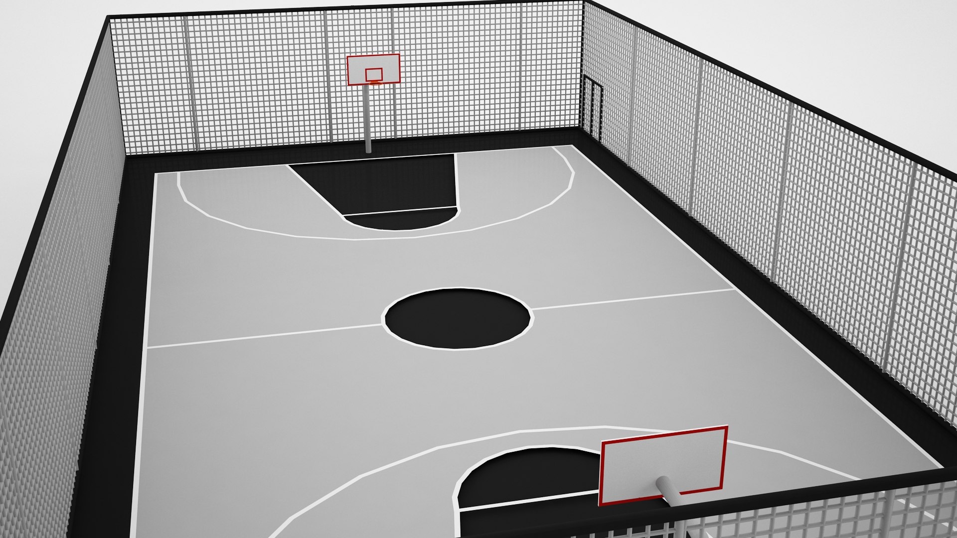 Street Basketball Court Model Model - TurboSquid 1970766