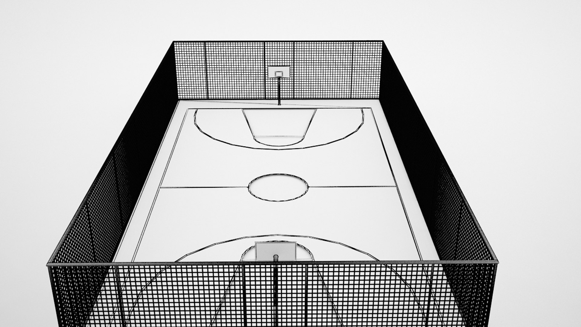 Street Basketball Court Model Model - TurboSquid 1970766