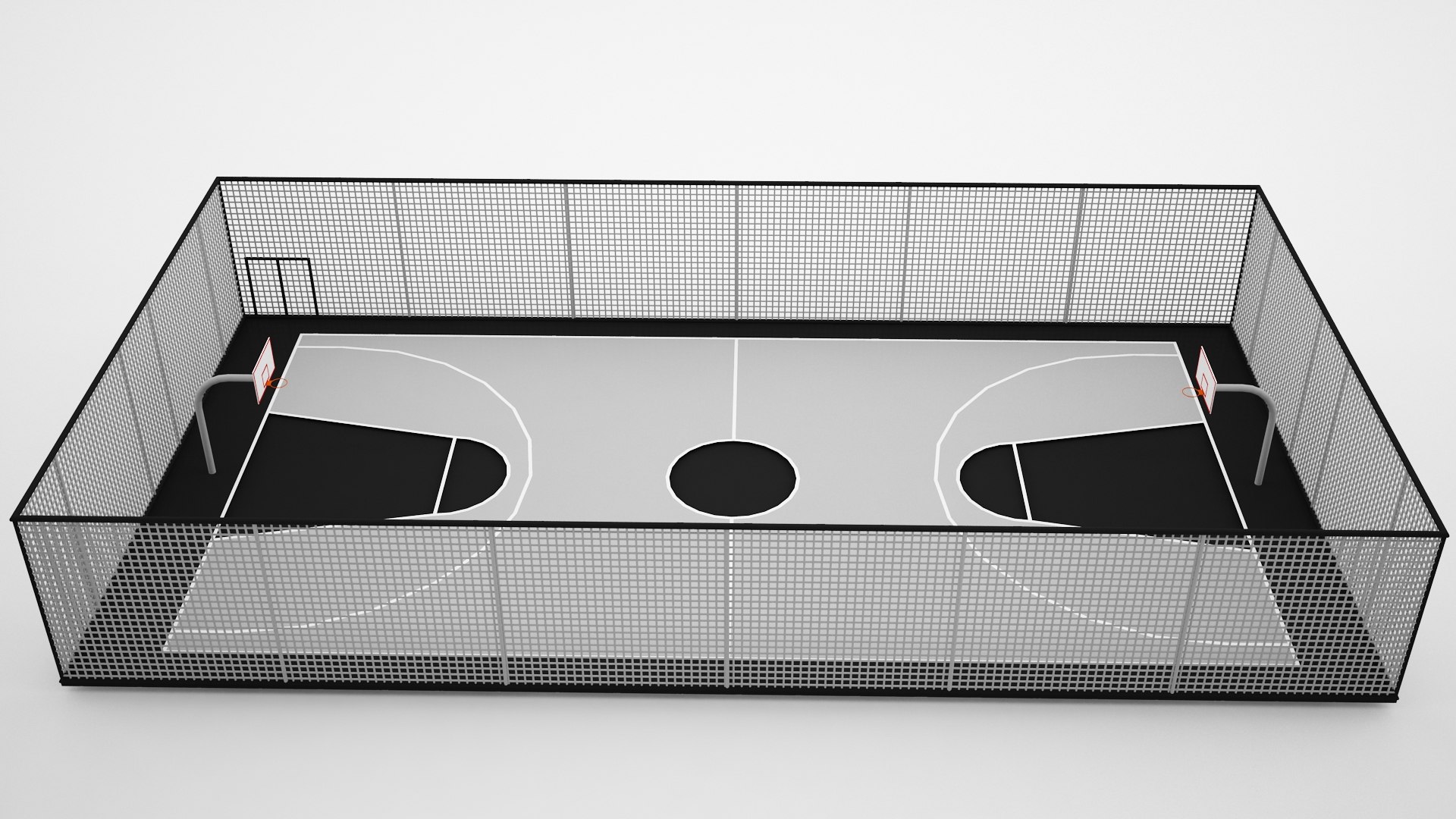 Street Basketball Court Model Model - TurboSquid 1970766