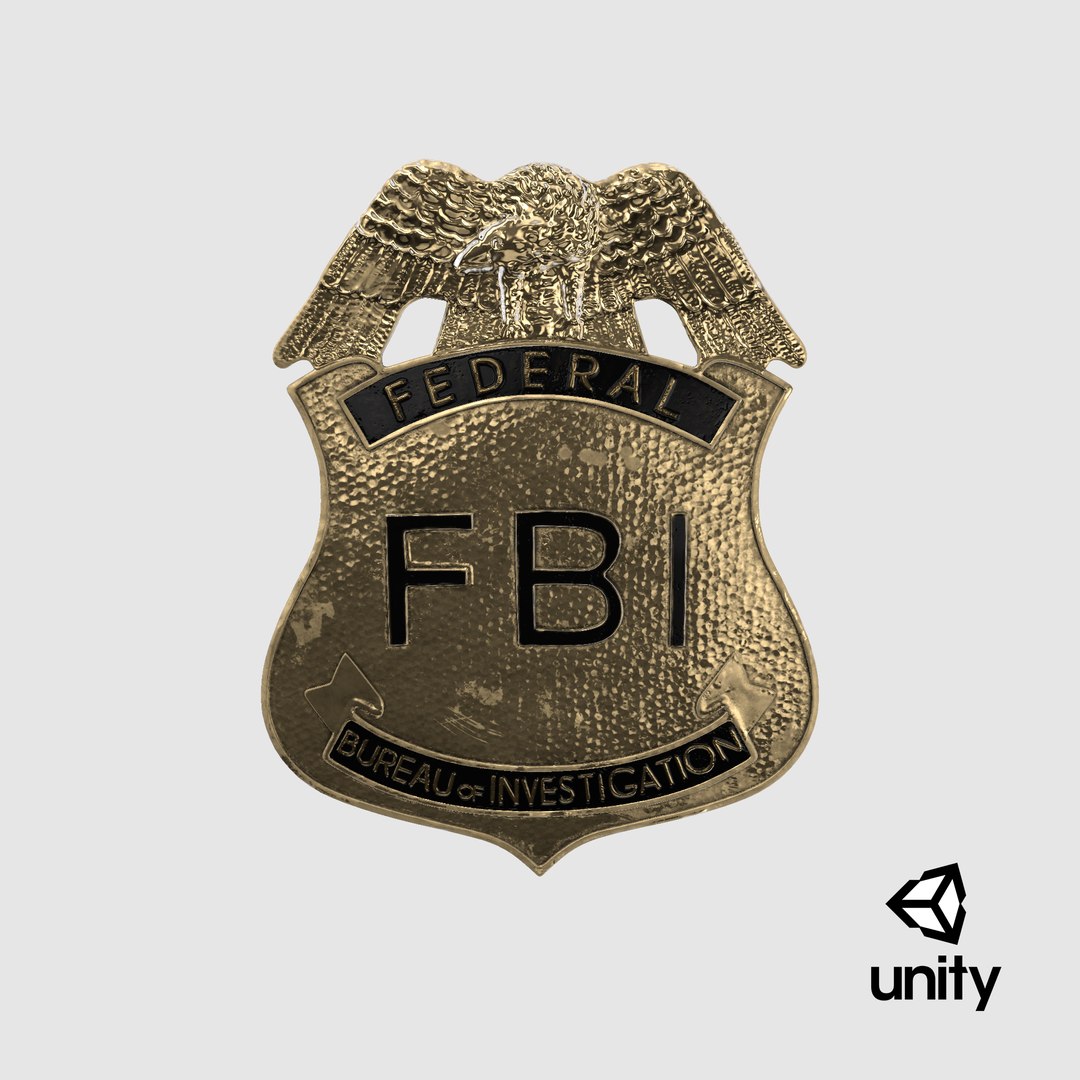 3D Fbi Badge - TurboSquid 1287579