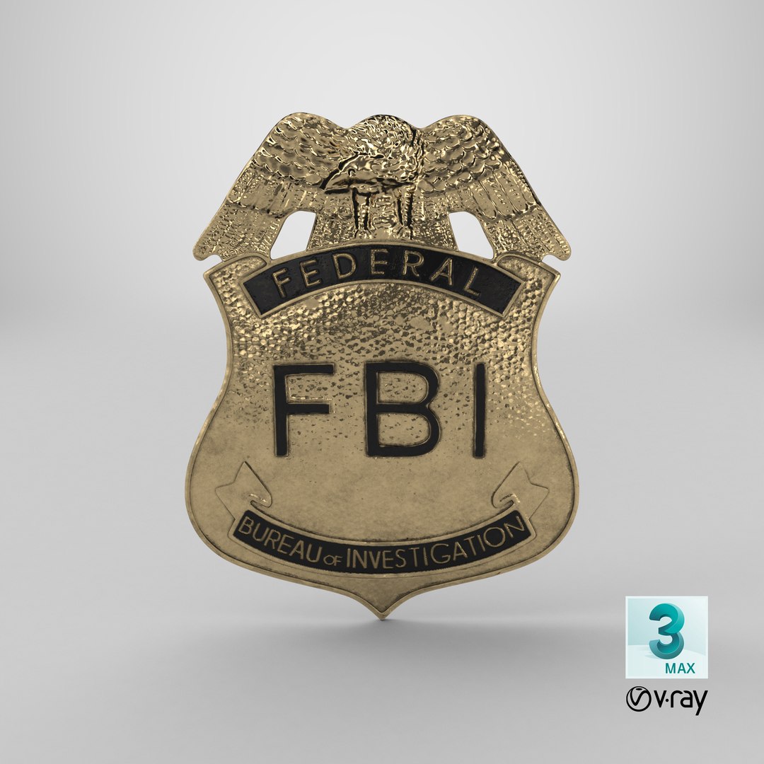3D Fbi Badge - TurboSquid 1287579