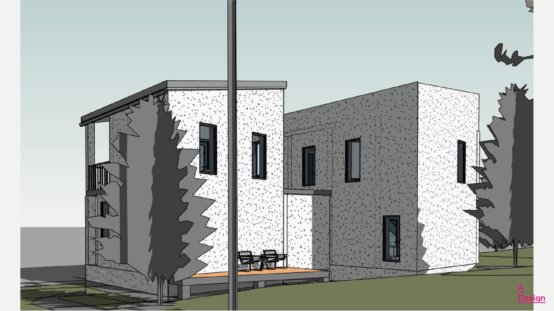 3D Model Two Houses - Revit Model - TurboSquid 2017263