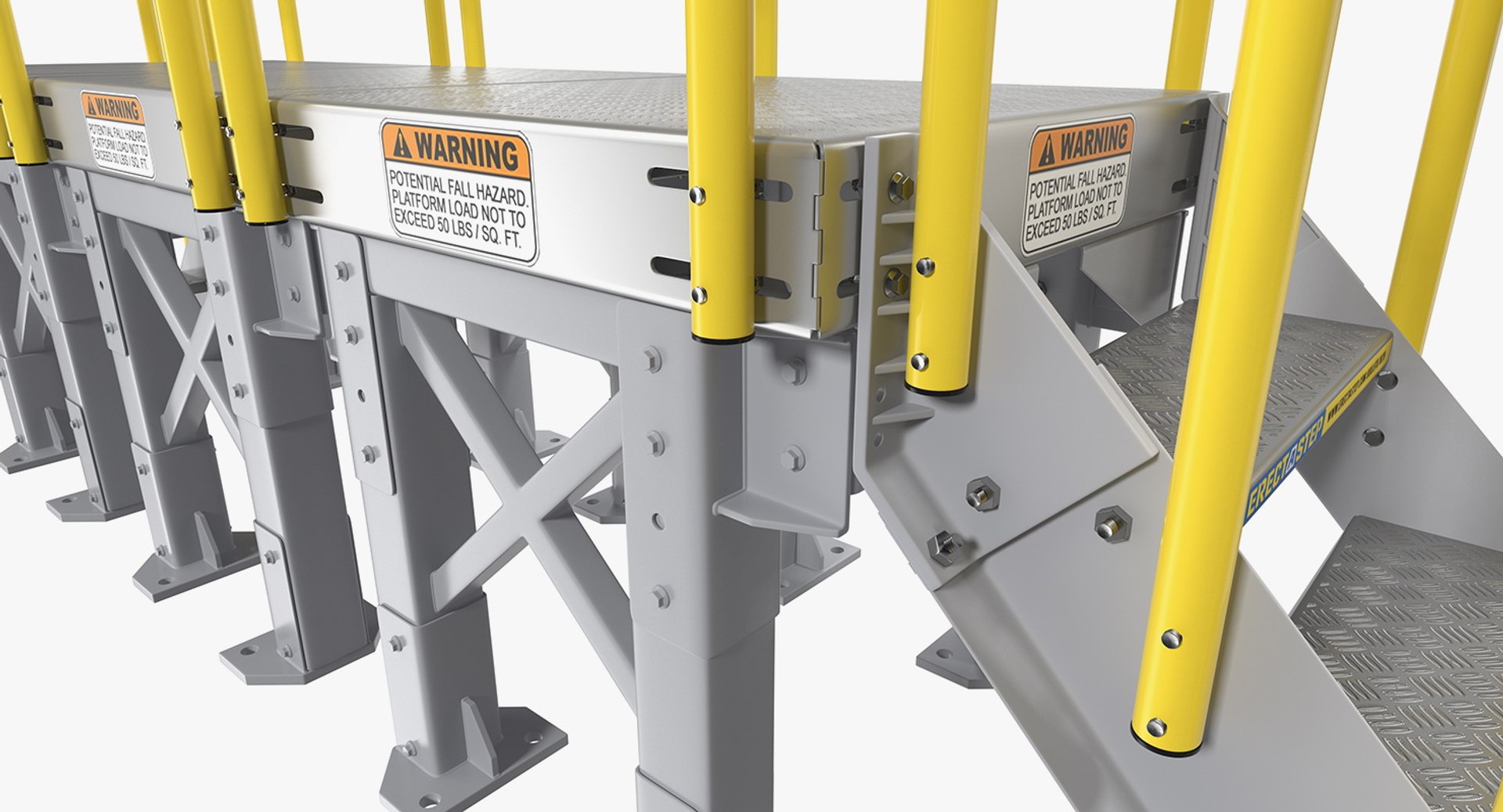 3D Industrial Stairs Model - TurboSquid 1381735