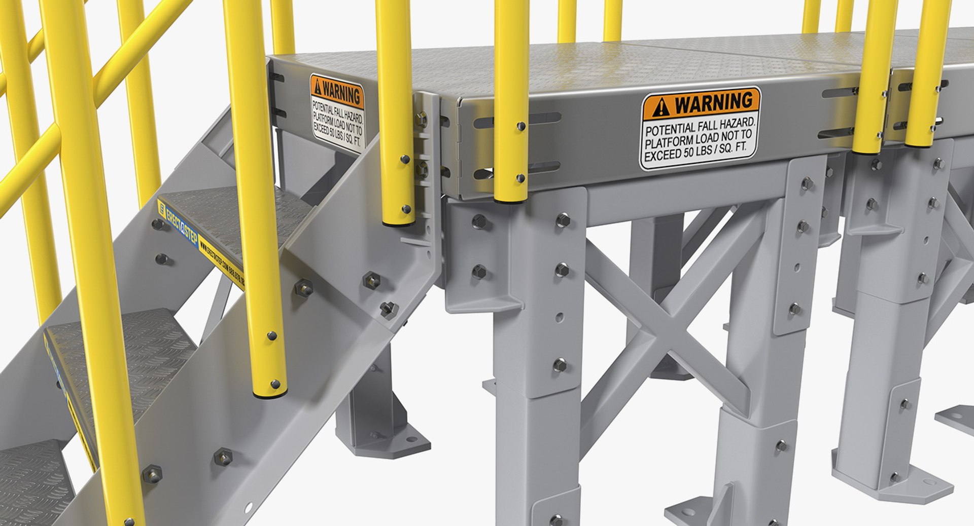 3D Industrial Stairs Model - TurboSquid 1381735