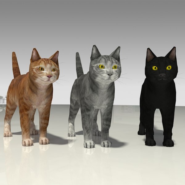 modelo 3d los gatos - TurboSquid 1222881