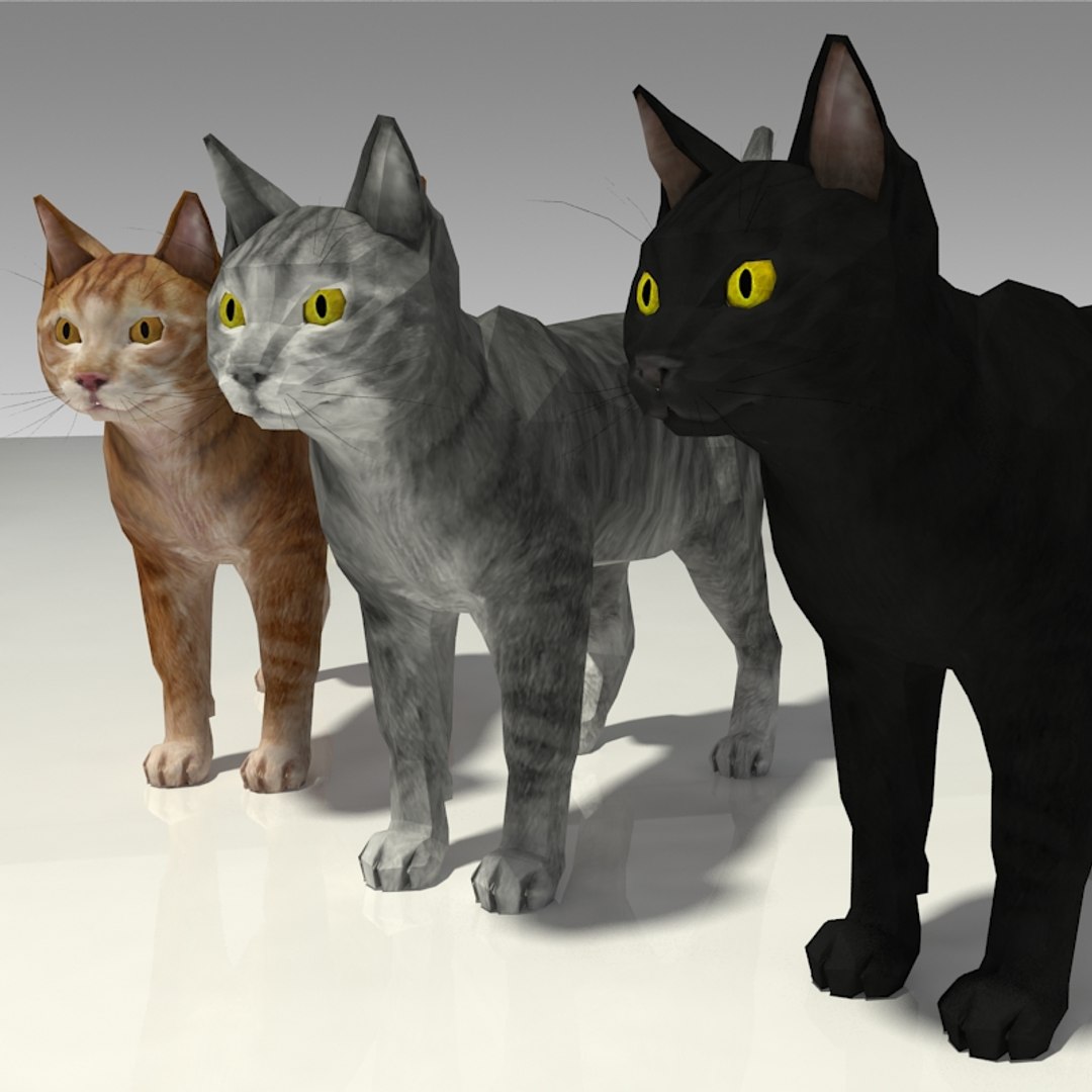 3D Model Photo-realistic Cats - TurboSquid 1222881