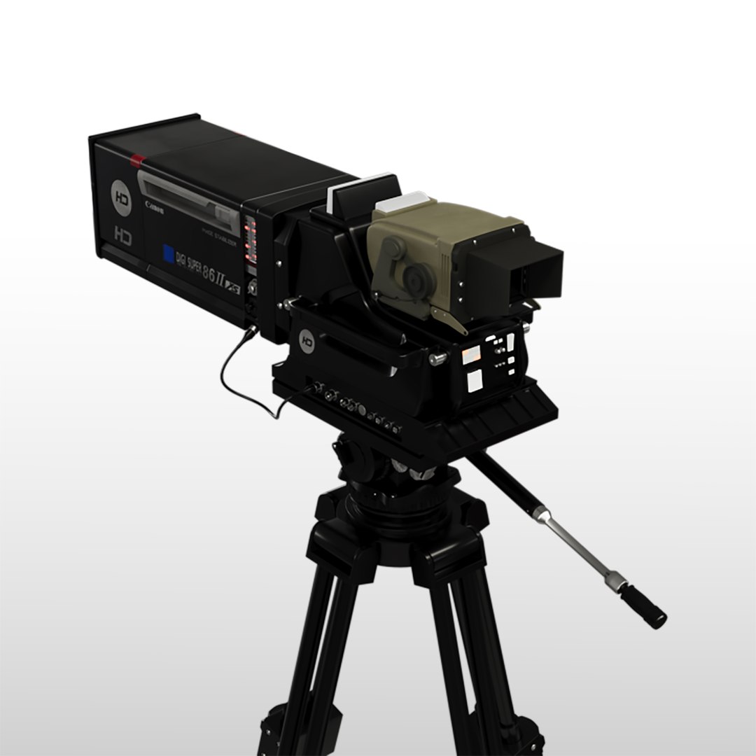 TV Camera 3D Model - TurboSquid 2068948