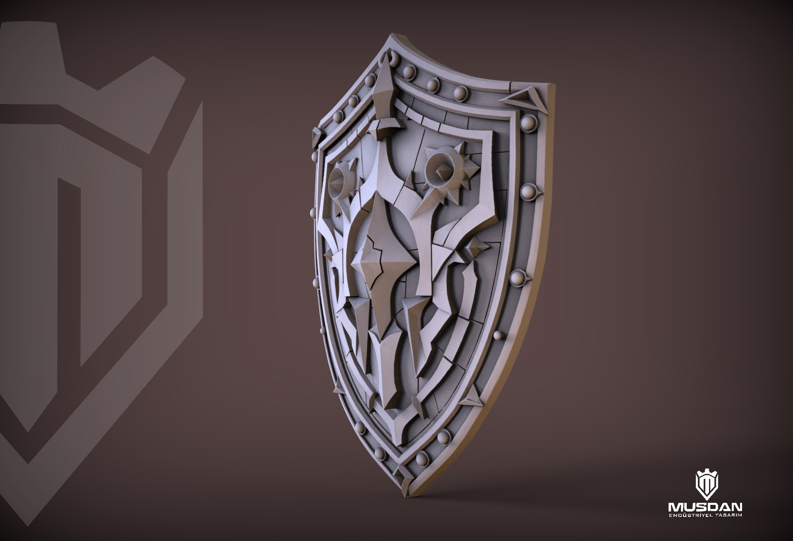 3D Ornate Fantasy Shield High Detail 3D Printable Model - TurboSquid ...