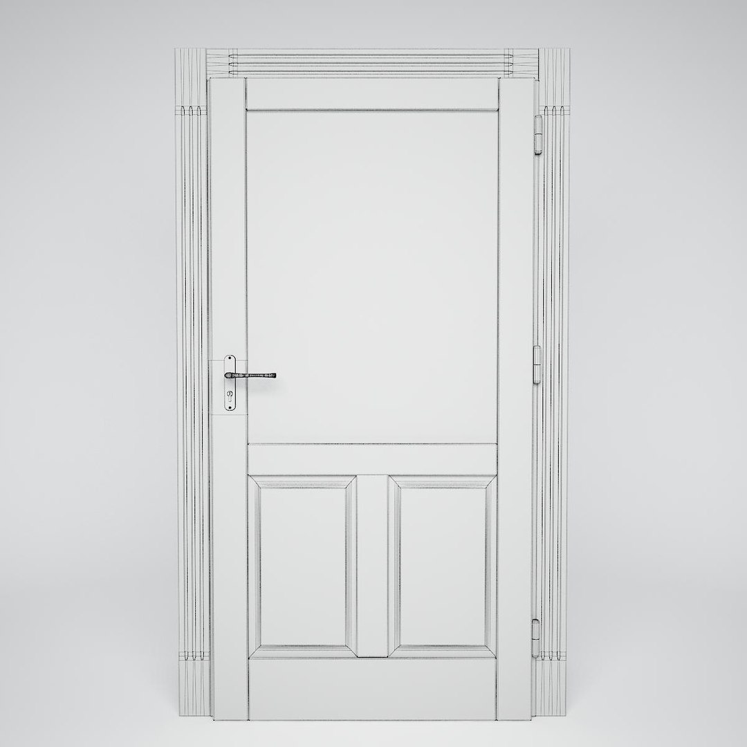 V-ray door classic 3D model - TurboSquid 1268218