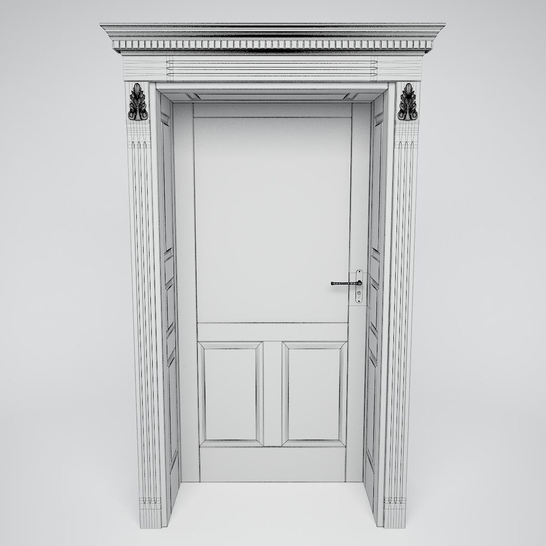 V-ray door classic 3D model - TurboSquid 1268218