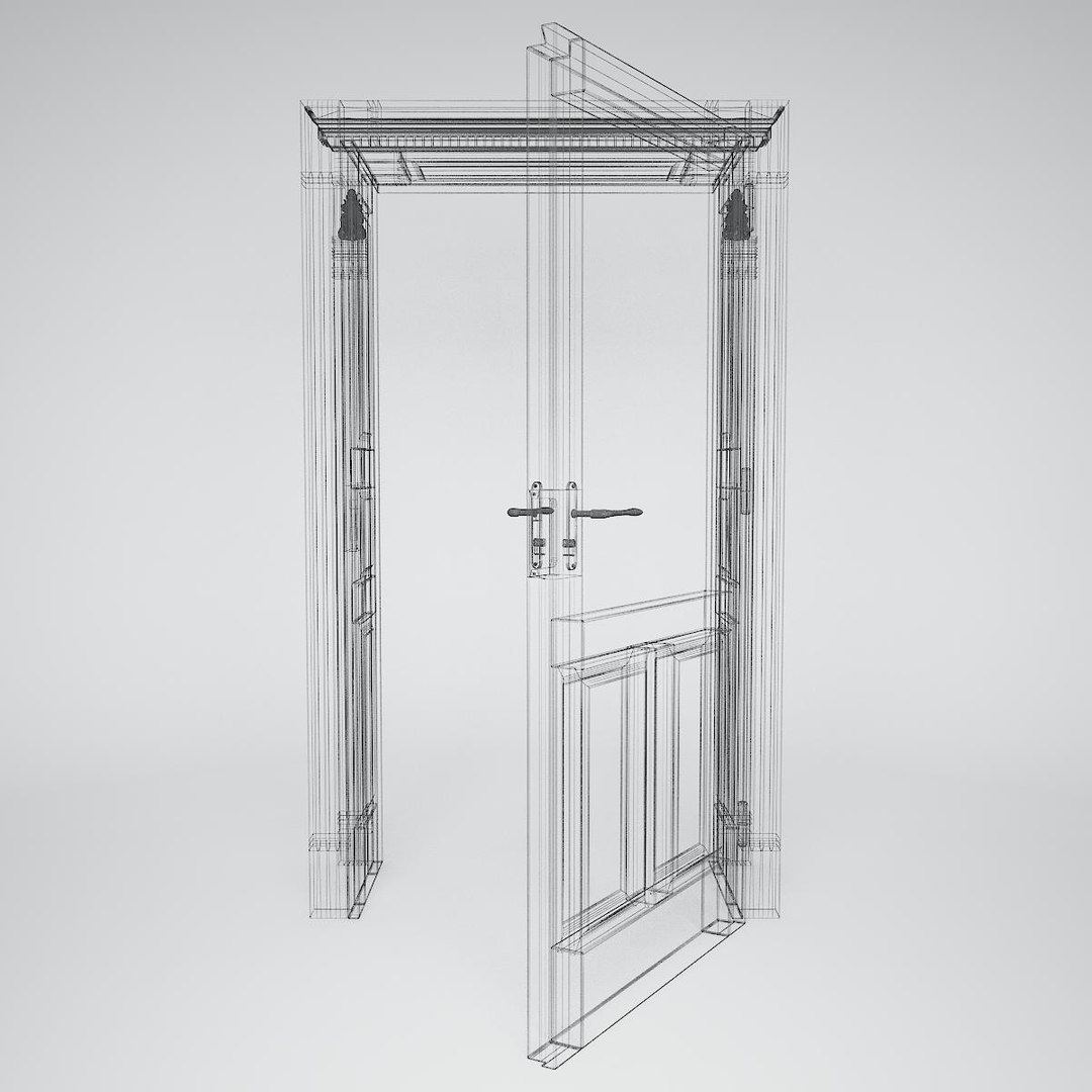 V-ray door classic 3D model - TurboSquid 1268218