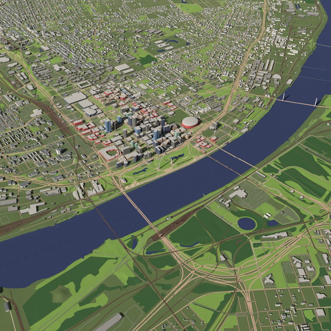St Louis Missouri - City And Urban 3D Model - TurboSquid 2391331