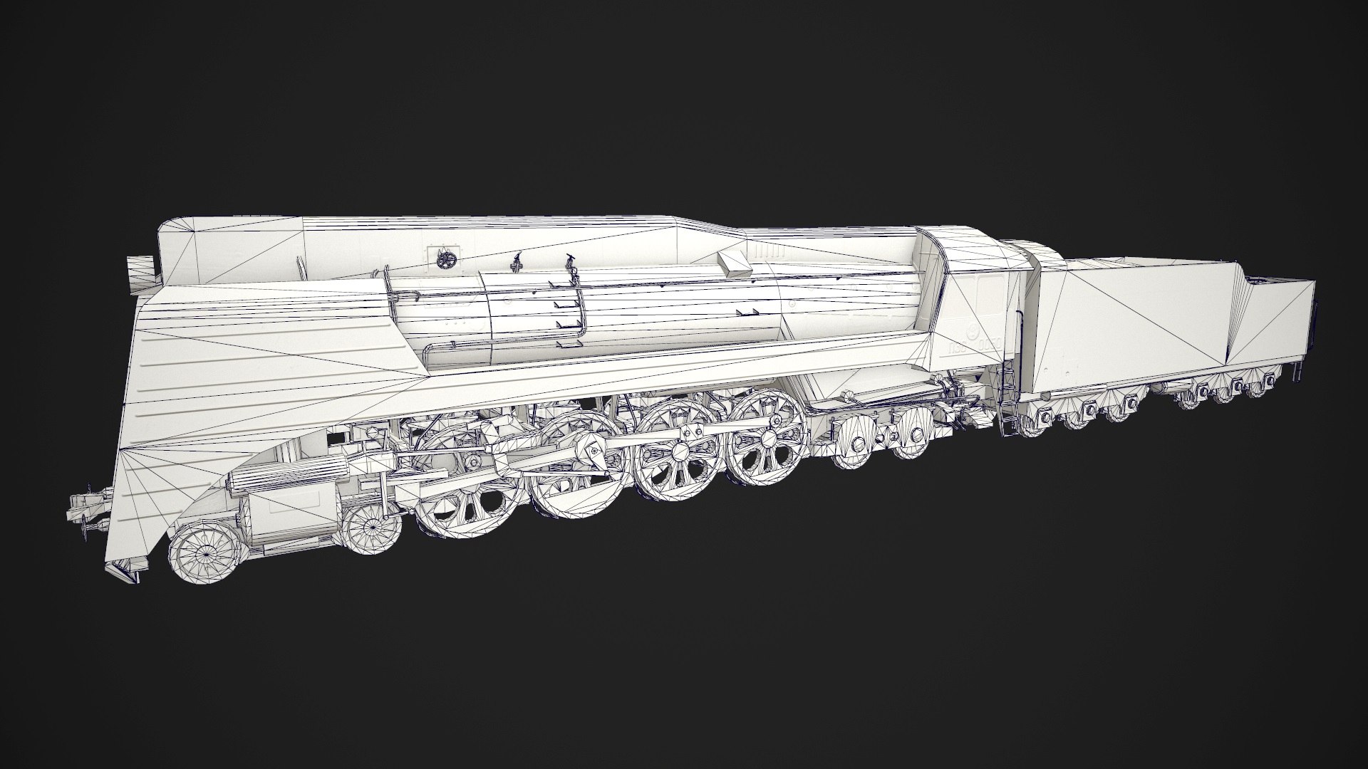 3d 3ds Soviet Steam Locomotive P36