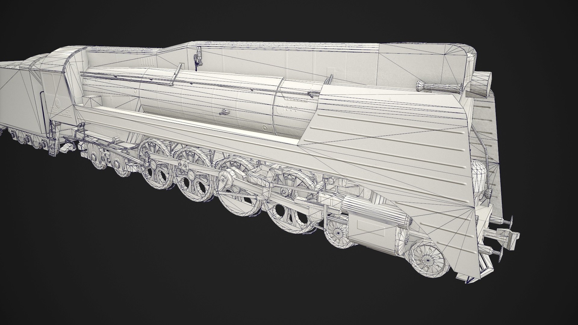 3d 3ds Soviet Steam Locomotive P36