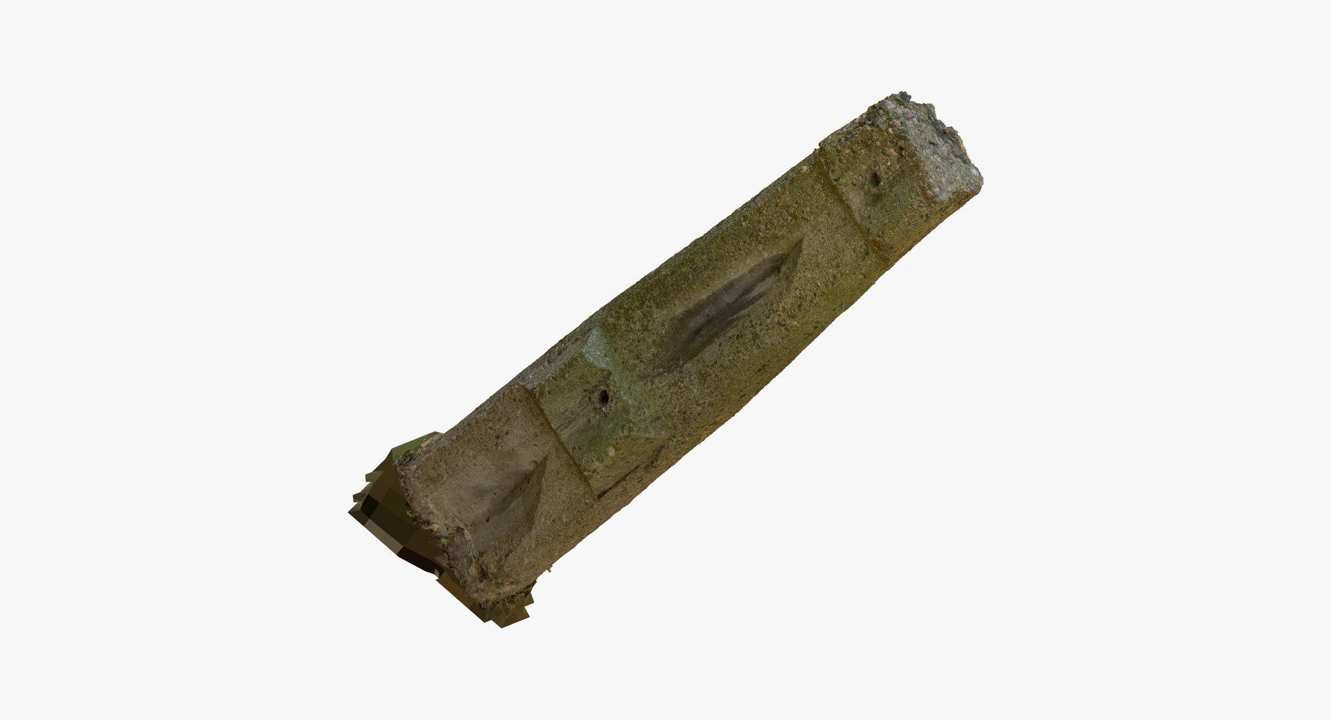 Broken Concrete Block 02 3D Model - TurboSquid 1549172