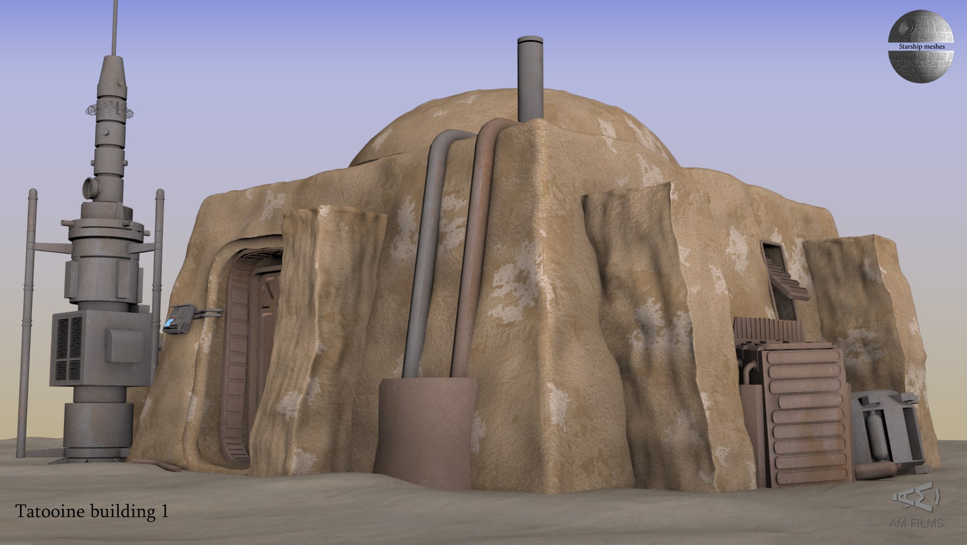 Tatooine House 3D Model - TurboSquid 1213107