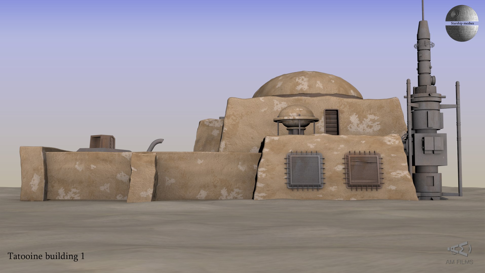 Tatooine House 3D Model - TurboSquid 1213107