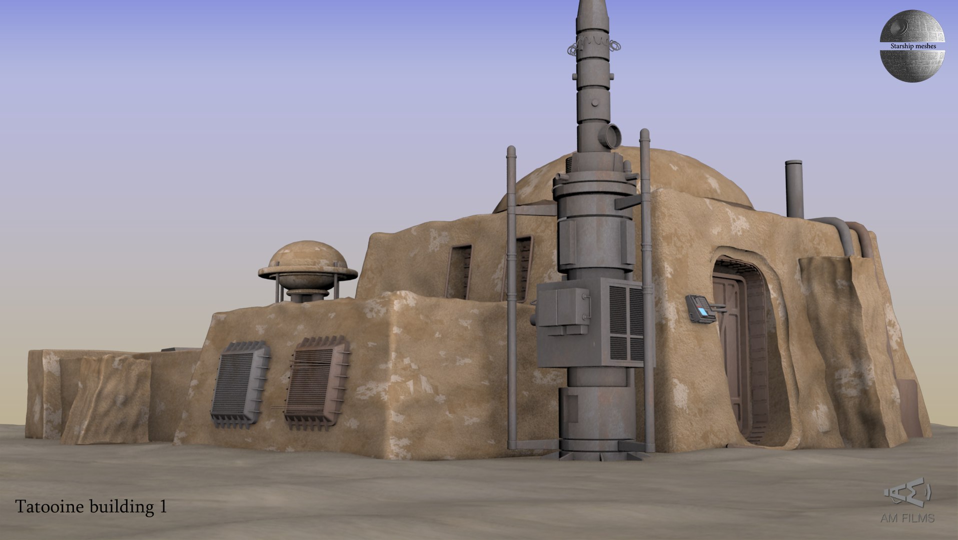 Tatooine House 3D Model - TurboSquid 1213107