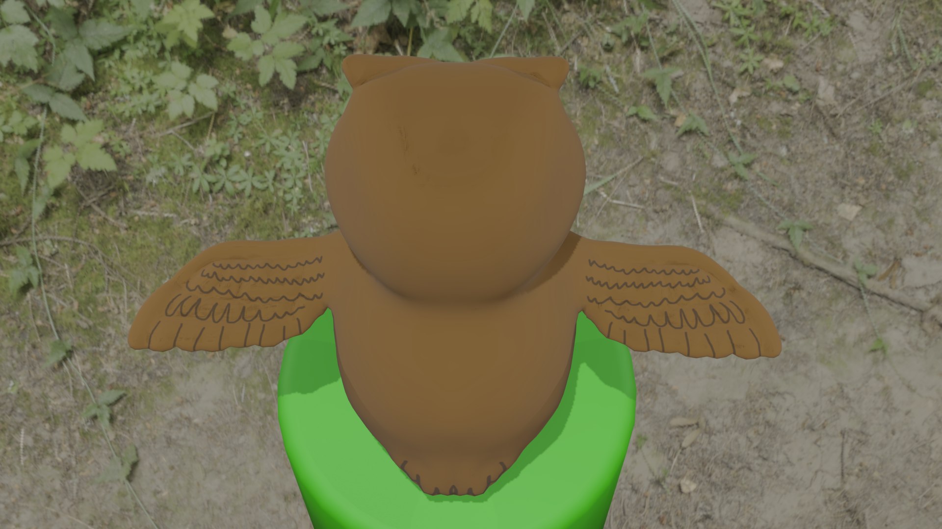 Owl Beni Cartoon - No Rig 3D Model - TurboSquid 2339876