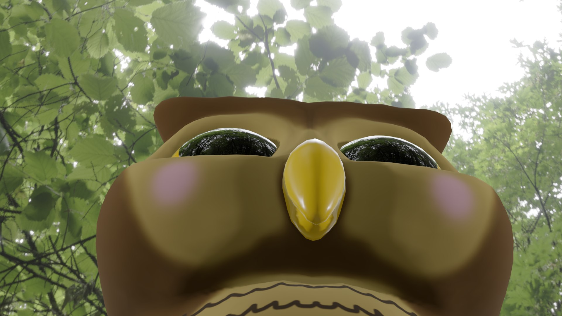 Owl Beni Cartoon - No Rig 3D Model - TurboSquid 2339876