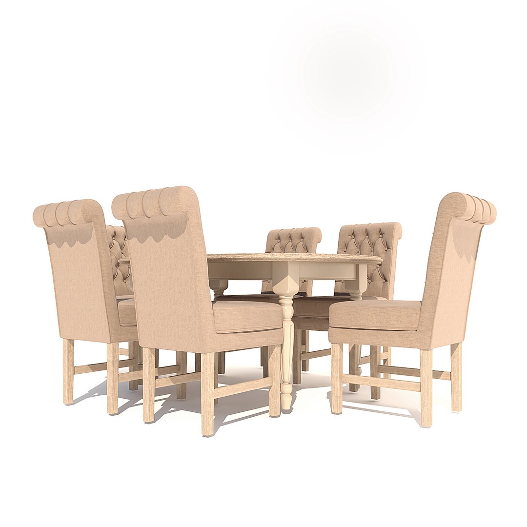 3D Model Soft Chair Arthur Table - TurboSquid 1197191